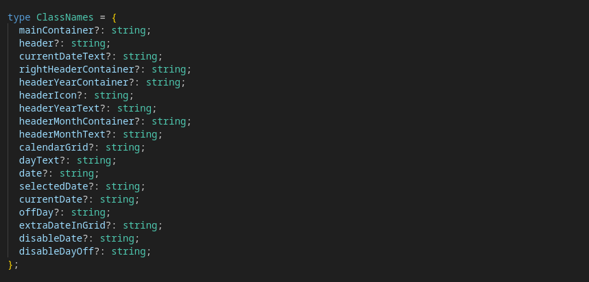 plain-react-calender